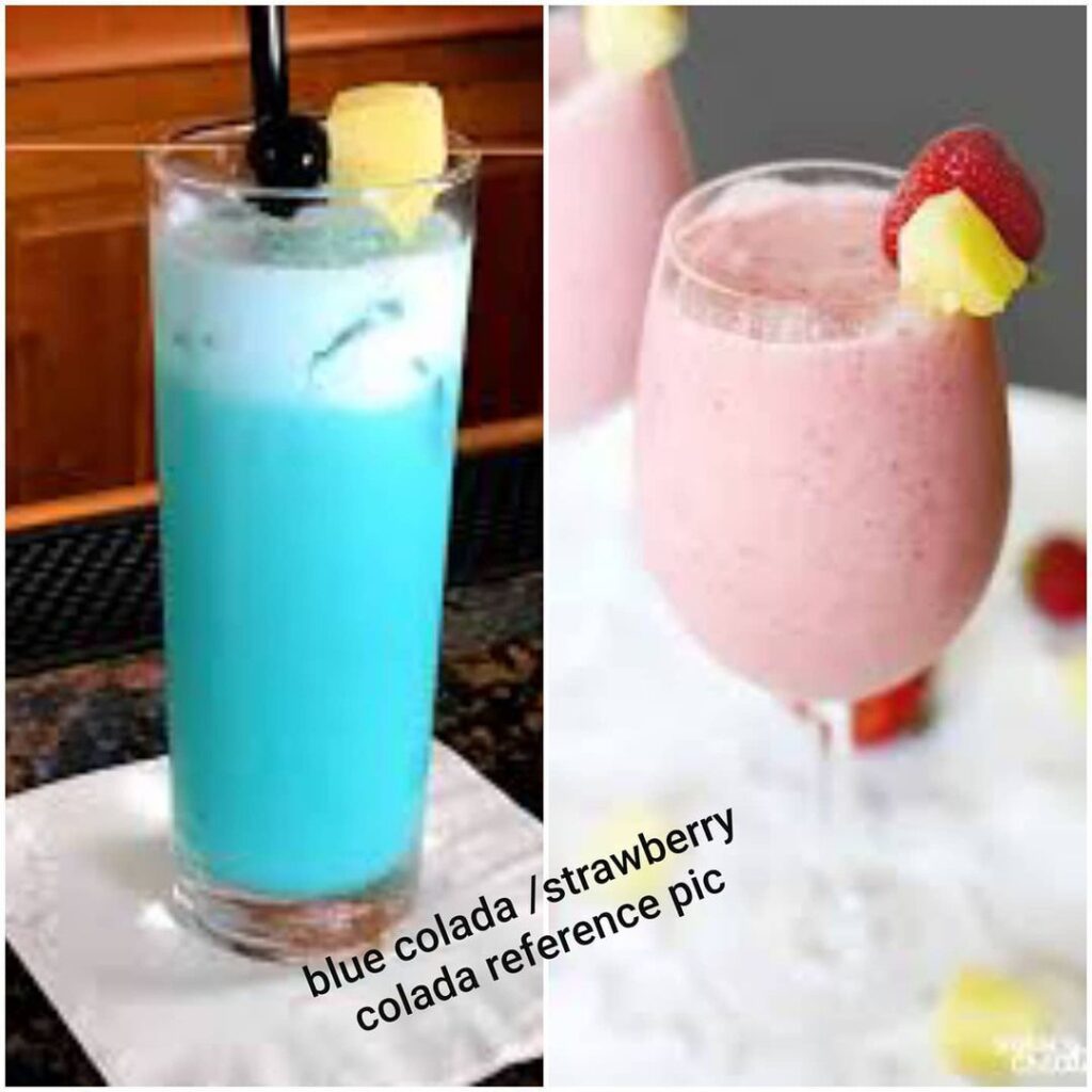 Strawberry Colada / Blue Colada - The Food Affair with Nazia Farhan