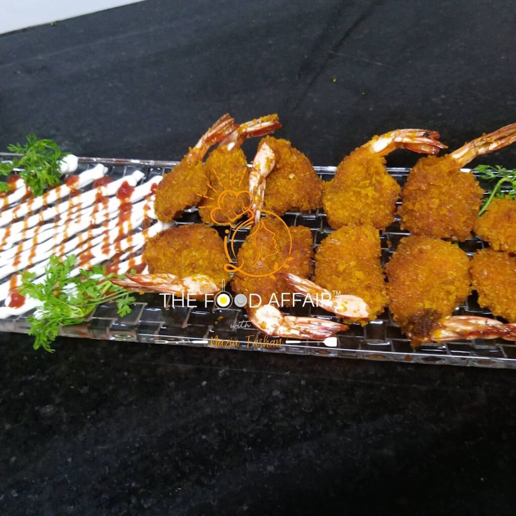 Crispy Fried Butterfly Prawns - The Food Affair with Nazia Farhan